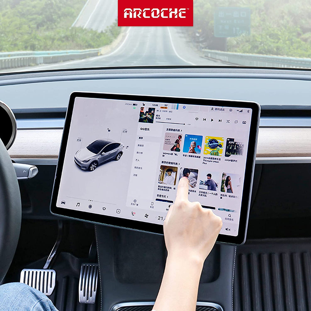 Center Console Screen Rotating Holder for 2021 Model Y/3 Silver Bracket ...